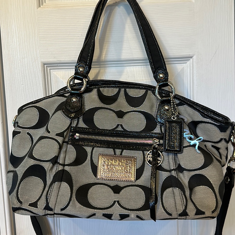 Coach Poppy Signature Jacquard Metallic Shoulder/Cros… - Gem